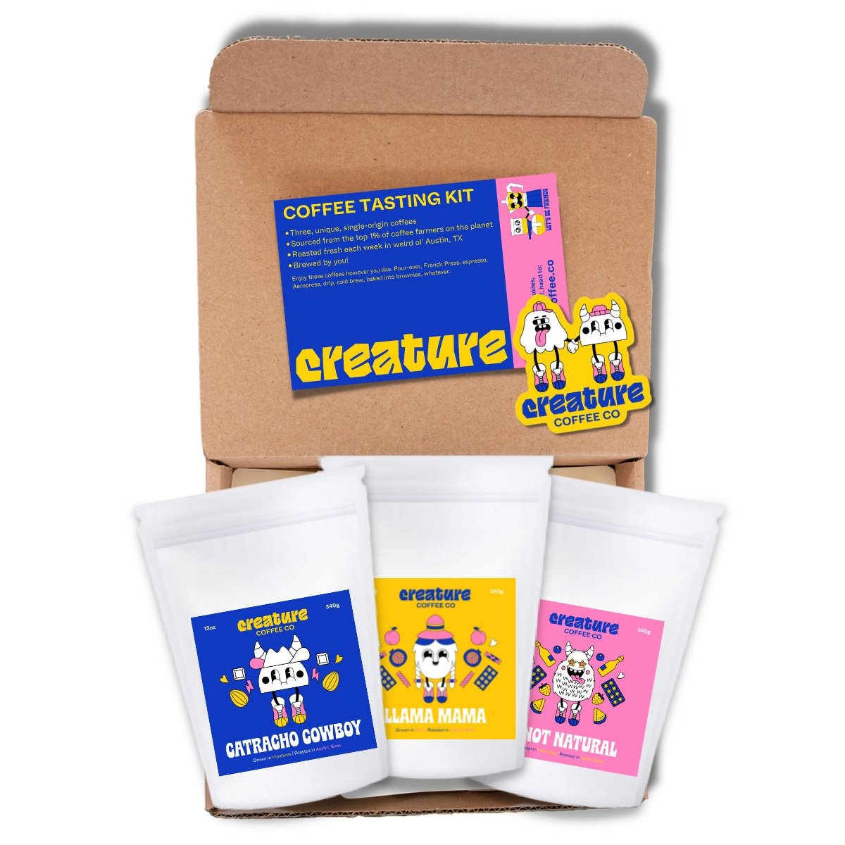 COFFEE TASTING KIT // SAMPLER PACK | Creature Coffee Co